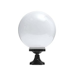 JSBDPHW Creative Spherical E27 Pillar Lamp Acrylic Lampshade Outdoor Fence Column Light Villa Courtyard Gate Column Light Lawn Decorative Lighting Fixtures