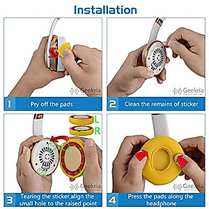 Geekria QuickFit Replacement Ear Pads for Beats Solo3, Solo 3.0 Wireless (A1796) Headphones Earpads, Headset Ear Cushion Repair Parts (Green)