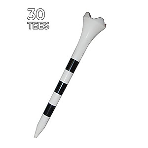 PRIDE GOLF TEE Golf Spikes 30 Count Golf Tees, White, 2.75 US