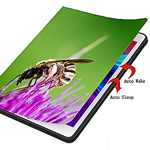 Hubin for New iPad 9.7 2018 2017 / iPad Air 2 / iPad Air 1 Case, Puppy Grass Wolf Cub Whit Auto Sleep/Wake Up