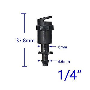 ZXCVB 180 Degree Atomization Nozzle Garden Irrigation Refraction Nozzle Agricultural Fruit Tree Watering Sprayer 50 Pieces (Color : 6MM)