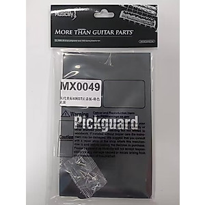 Musiclily 6 Hole Guitar Strat Back Plate Tremolo Cover Backplate for Fender USA/Mexican Standard Stratocaster Modern Style, 1Ply Chrome Mirror Acrylic