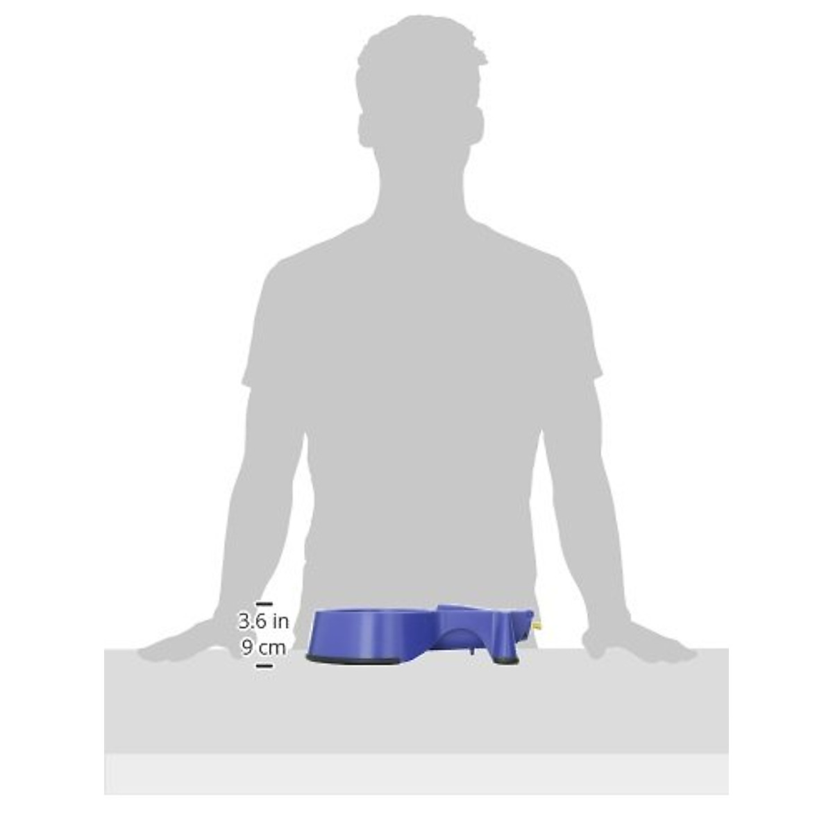 Easy-Clean Auto-Fill Water Bowl with Indoor Installation Kit and 25 foot of Poly-tubing,Blue