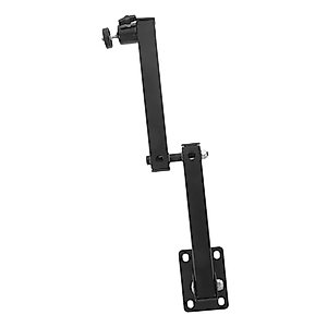 HOMSFOU 1 Set Home Supplies Wall-Mounted Router Rack Stainless Steel Router Storage Holder Black Camera Bracket
