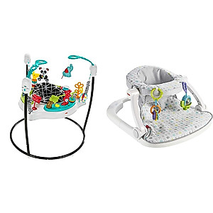Fisher-Price Baby Bouncer and Portable Chair Set with Toys and Music