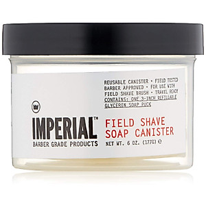Imperial Barber Field Shave Soap Canister, 6.2 oz