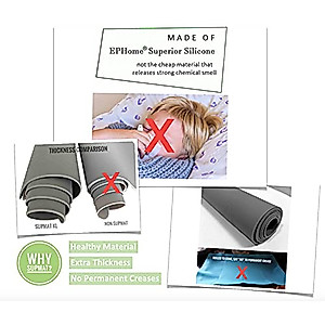 Supmat XL, Super Versatile Extra Large and Thick Heat Resistant Silicone Mat, Counter Mat (1, Dark Gray)