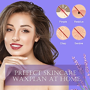 PURPLESKY Wax Beads, 3.3LB Coarse Hard Wax Beads Bulk for Hair Removal, Waxing Beads for Brazilian Bikini, Leg, Chest, Back, Lavender Scent