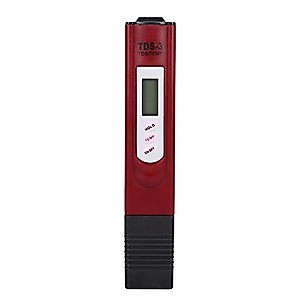 GOWENIC TDS Meter, 0~9999ppm -2% Accuracy Testing Water Quality, Temp Portable Pen Type Meter, for Aquariums,RO System,Swinging Pool， Etc (Red)