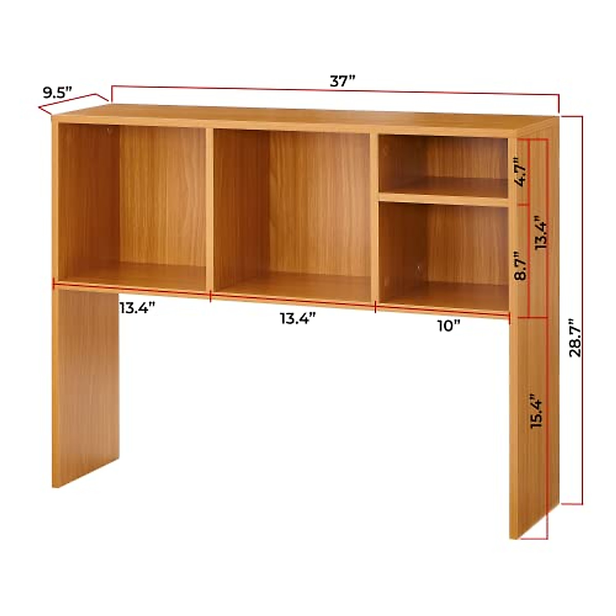 DormCo The College Cube - Desk Bookshelf - Beech Color