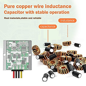 24v to 12v Converter, 20A 240W Supply Step Down Converter for Heavy Duty Truck Car Power Reducer Regulator for Auto Car Truck Vehicle Boat Solar System etc.(DC15-40V Inputs)
