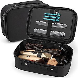 Noverlife Hair Clipper Case, Small Baber Bag for Scissors Clippers Trimmers & Haircut Kits, Barber Tools Storage Bag for Hairstylist Supplies & Grooming Kits, Hairdresser Organizer Bag Travel Case