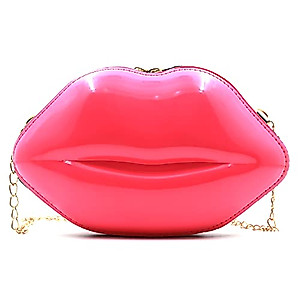 WLC Lip Purse PU Banquet Evening Banquet Bags Young Girl Party Clutch