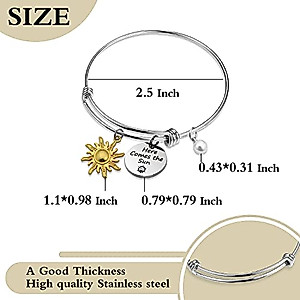 SELOPU Inspirational Bracelet Beatles Gift Beatles Lyrics Bracelet Here Comes the Sun Beatles Song Jewelry Meaningful Gift for Beatles Loyal Fans(Here Comes the Sun-BRA)