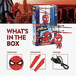 Marvel 3.5 Inch: Spider-Man Flying Figure IR Helicopter (Marvel, Spider-Man)
