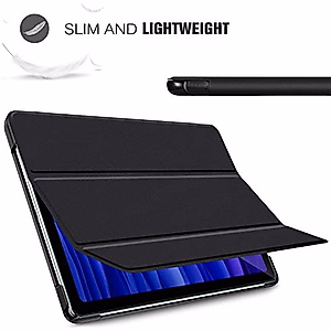 SAMSUNG 2020 Galaxy Tab A7 10.4” Inch 32 GB Wi-Fi Android 10 Touchscreen International Tablet (Silver) Bundle – Slim Trifold Hard Shell Case and 32GB Micro SD Card