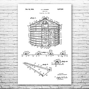 Grain Storage Bin Poster Print, Agriculture Art, Farmer Gift, Country Art, Rustic Decor, Farmhouse Decor, Farm Wall Art Black & White (5 inch x 7 inch)