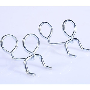 Rddconkit 20 pcs Ring Pegboard Hooks, Multi Ring Tool Hooks Storage Pegboard Pliers Rack Stainless Steel Pegboard Tool Utility Hooks Accessories Shelves for Garage Workshop Carport Basement