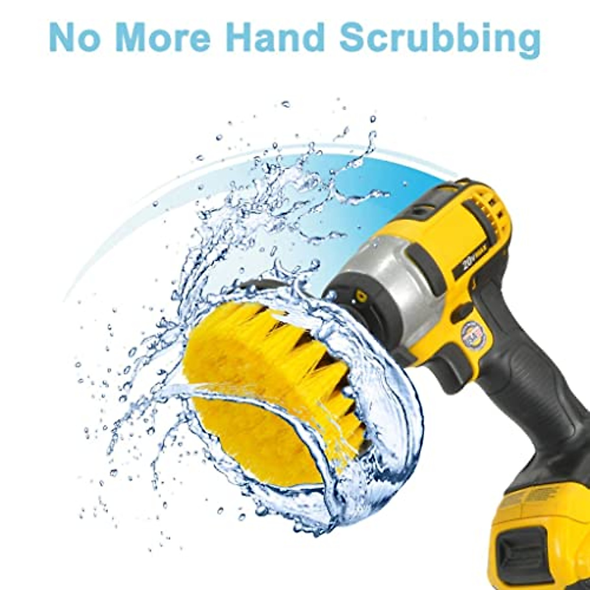 ProSMF Ultimate Drill Brush Set - Drill Brush Attachment Set - Drill Cleaning Brush Attachment Set - Scrub Brush for Drill - Drill Scrubber Brush Kit - Cleaning Brushes for Drill