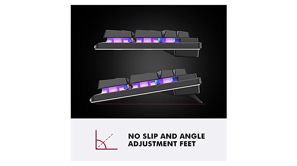 NPET K10 Wired Gaming Keyboard - Spill Resistant & RGB