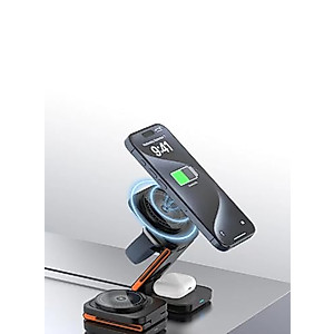 BUBEYYIE Fast Wireless Charger 10W Charging Stand Compatible with iPhone 14 13 12 11 Pro XR XS X 8 Plus Samsung Galaxy S22 S21 20 S10 Note 20 10 Google LG and Other Cell Phones (Black)