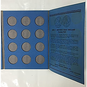 1964 - Used John F. Kennedy Half Dollar Collection # 9699 Empty Coin Folder