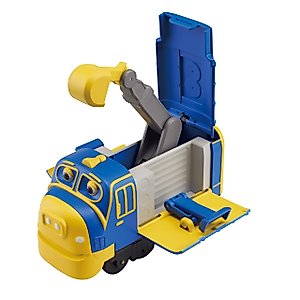 Chuggington - Pop and Transform Chuggers – Brewster - 5" Transforming Train Toy - Free-Rolling Wheels - Birthday Gift for Preschool Kids Age 3 and Up - Fun for 3 4 5 Year Old Boys and Girls