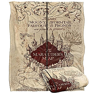 Harry Potter Marauder's Map Officially Licensed Silky Touch Super Soft Throw Blanket 50" x 60"