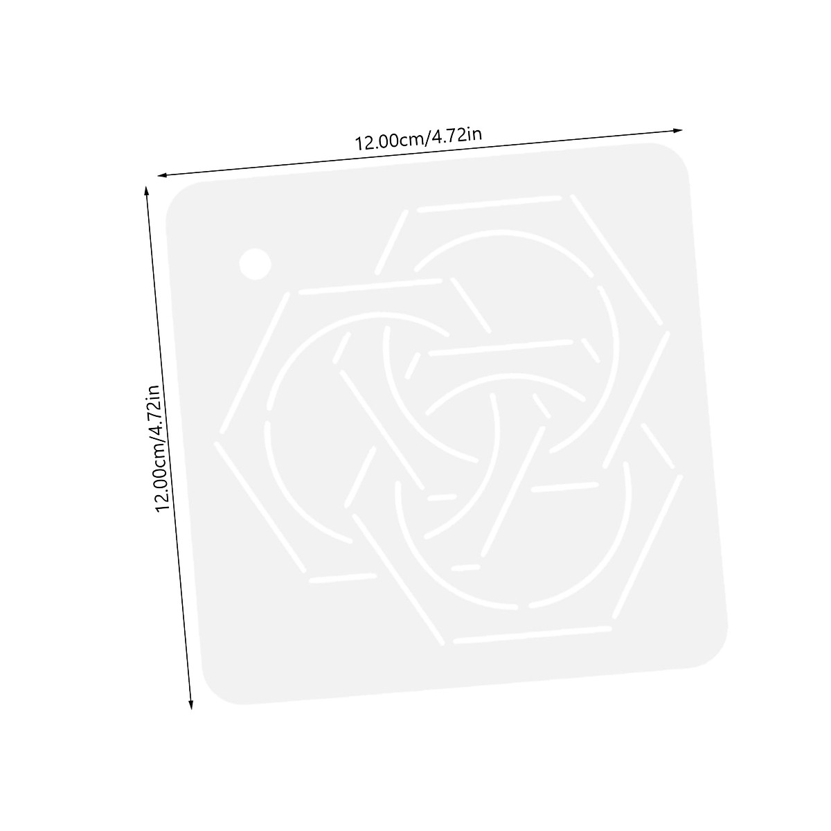 VILLCASE 12 Pcs Quilting Tracing Board Clothing Quilting Stencil Quilting Cutting Template Clothes Sewing Template Quilling Tool Embroidery Tools Quilting Ruler for Fabric Patchwork Acrylic