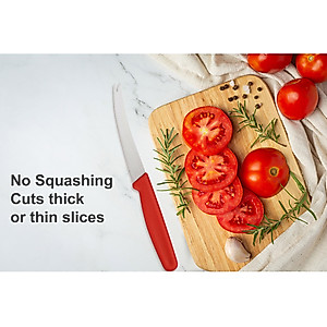 HIC Kitchen Serrated Tomato Knife, German Steel Blade