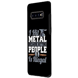 Galaxy S10+ Anvil Forging Blacksmith I Hit Metal Forge Case
