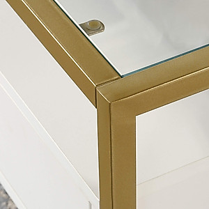 Sauder Harper Heights Coffee Table, L: 39.37" x W: 19.69" x H: 17.72", White Finish