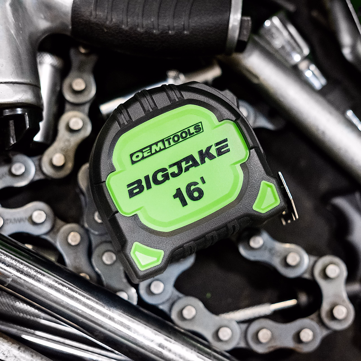 OEMTOOLS 25698 Big Jake 16’ Tape Measure, Electrician Tape Measure, Table Saw Tape Measure, Tape Measure with Magnetic Tip