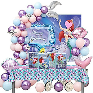 12 Pieces Mermaid Party Favors Gift Bags Mermaid Themed Candy Bags with Handles for Girls Baby Shower Little Decorations (PAPER)