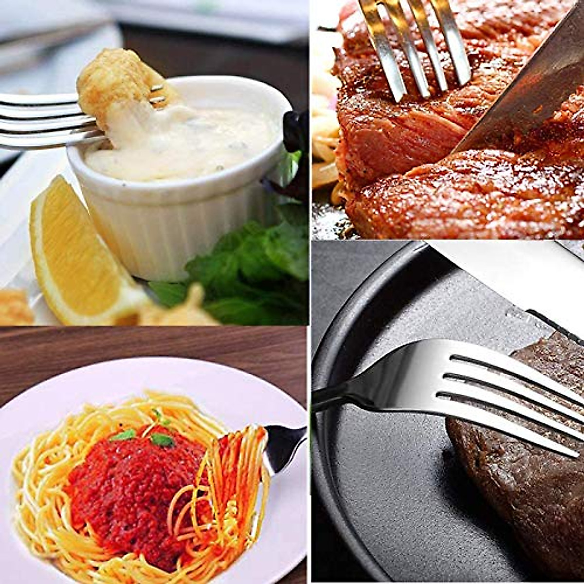 Bekith 40-Piece Silverware Flatware Set for 8, Stainless Steel Silverware Flatware Cutlery Set, Include Knife/Fork/Spoon, Mirror Finished, Dishwasher Safe