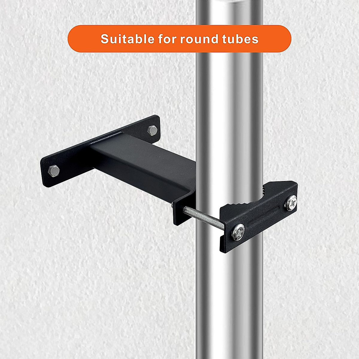 KSWLOR Patio Umbrella Holder Stand, Heavy-Duty Umbrella Clamp,Outdoor Umbrella Base Umbrella Clamp Mount Bracket for Deck Balcony Bench Courtyard Outdoor Railing Antenna Mast Clamp (Fit MAX OD 2 inch)