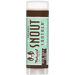 Natural Dog Company Snout Soother Dog Nose Balm, Travel Stick, 0.15 oz, Dog Balm for Paws and Nose, Moisturizes & Soothes Dry Cracked Noses, Plant Based Nose Cream for Dogs