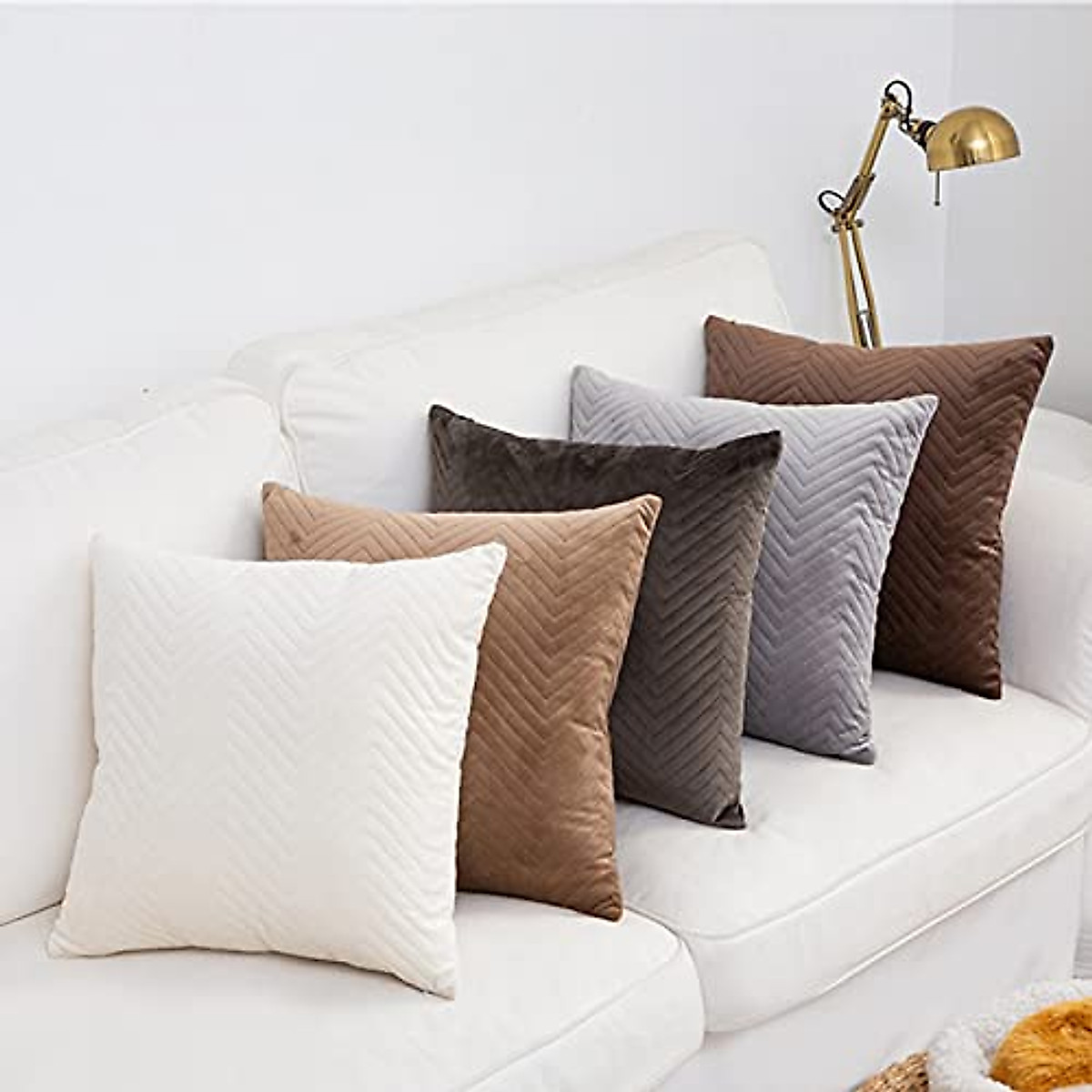 Gloppie Throw Pillow Covers Couch Pillows Cover 18x18 Bedroom Pillow Case Decorative Pillow Case Cushion Covers for Sofa Bed Office Living Room Modern Room Decor Yellow