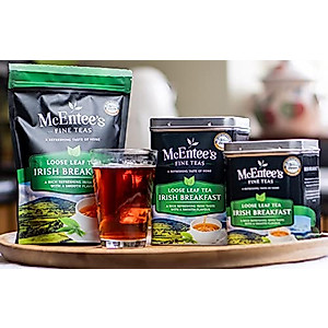 McEntee's Irish Breakfast Tea 250g / 8.81 oz Bag – BLENDED IN IRELAND - STRONG & CITRUSY - Traditional Irish Blend of Ceylon and Assam Loose Tea’s. IRELAND’S FAVOURITE