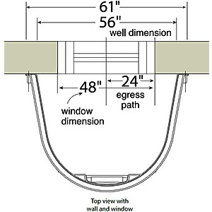 Wellcraft 5600 Polycarbonate Well Cover - Flat Cover