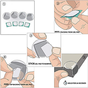 Onwon 8 Pcs Proofing Corner Protectors - Soft & Elastic - Clear Edge Corner Guards Table Corner Bumpers for Safety - Furniture & Sharp Cover Corners Proofing