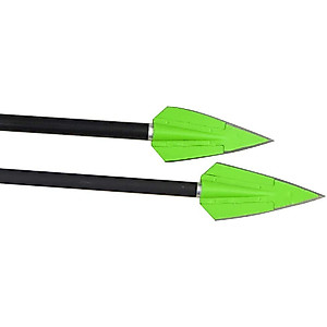 AMEYXGS 150 Grain Broadheads Archery Hunting Arrowheads Metal Arrow Tips Screw-in Arrow Heads with Box for Shooting Practice (Green)