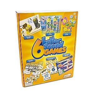 Junior Learning Different Letter Sound Games (Set of 6), Multi (JL400)