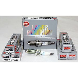 NGK 6240 Laser Platinum Spark Plugs PLFR5A-11 - 6 PCSNEW by NGK