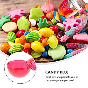 Healvian 24Pcs Apple Shape Candy Box Christmas Apple Container Plastic Chocolate Box Gift Fillable Balls Red Apple Container