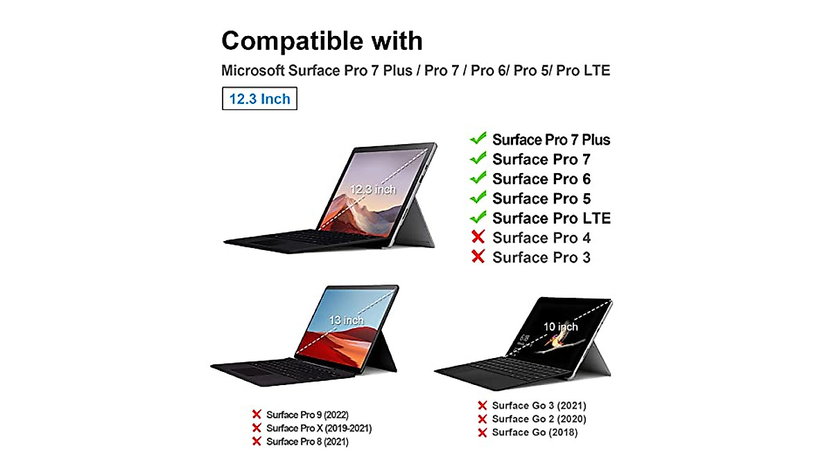 Fintie Case for Surface Pro 7 - Stylish & Protective