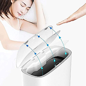 CXDTBH Automatic Trash Can Household Narrow Trash Can with Lid Plastic Toilet Smart Trash Can Bedroom Electric Trash Can (Color : E, Size : 2 Set Meal)