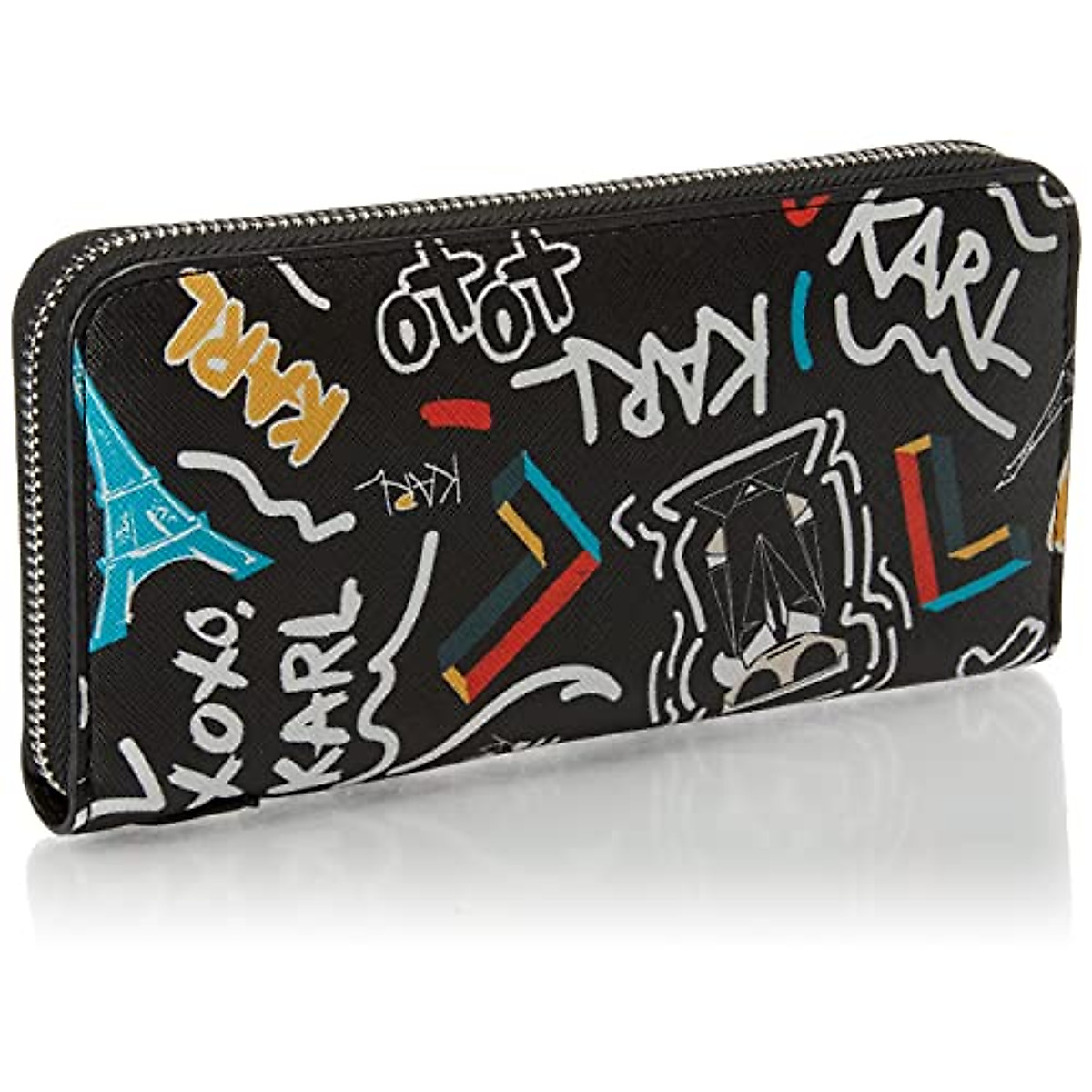 Karl Lagerfeld Paris Crossbody, Black/Orange Maybelle SLG