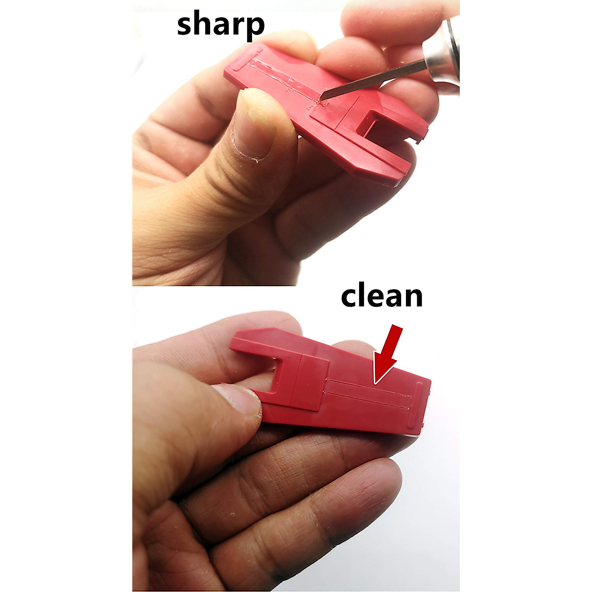 ANSAI Model Scriber Laser Mark Blades 0.2/0.4/0.6/0.8/1.0 mm with Rubber Cap + Carving Masking Tape 3mmx30m,Scribing line, For Engraved,Panel line,Resin GK, Gundam Model