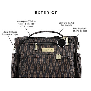 JuJuBe B.F.F Multi-Functional Convertible Diaper Backpack/Messenger Bag, Legacy Collection - The Versailles
